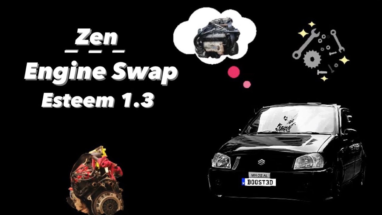 Zen Engine swap Esteem 1.3 - YouTube