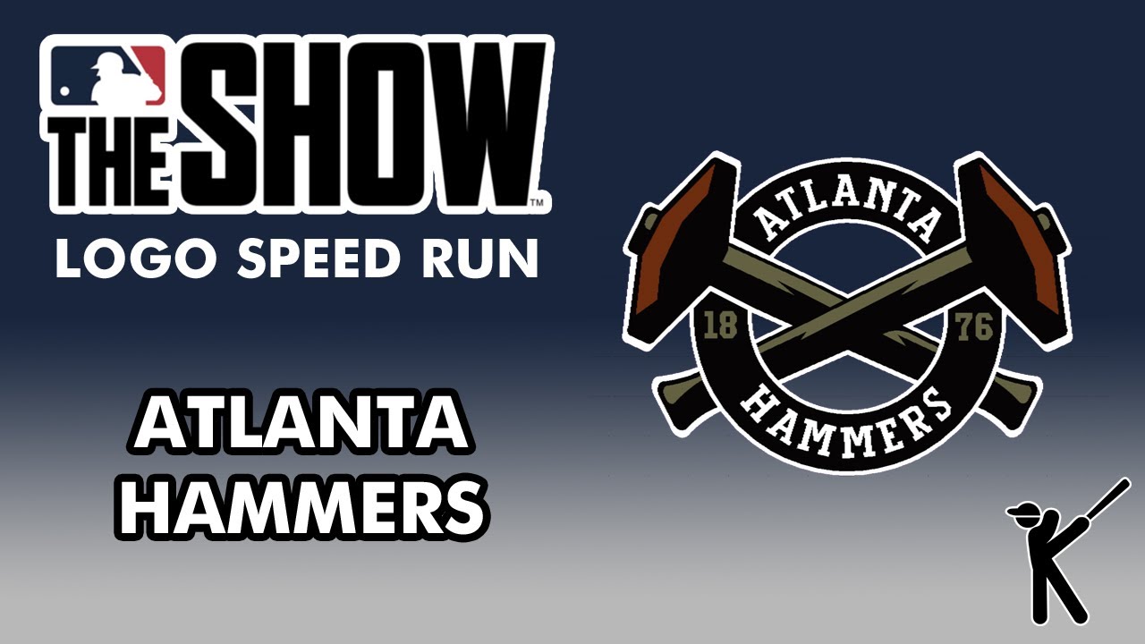 MLB the Show Logo Speed Run - Atlanta Hammers - YouTube