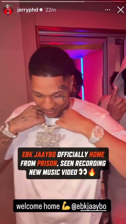 EBK Jaaybo seen recording music video after release from prison! - YouTube