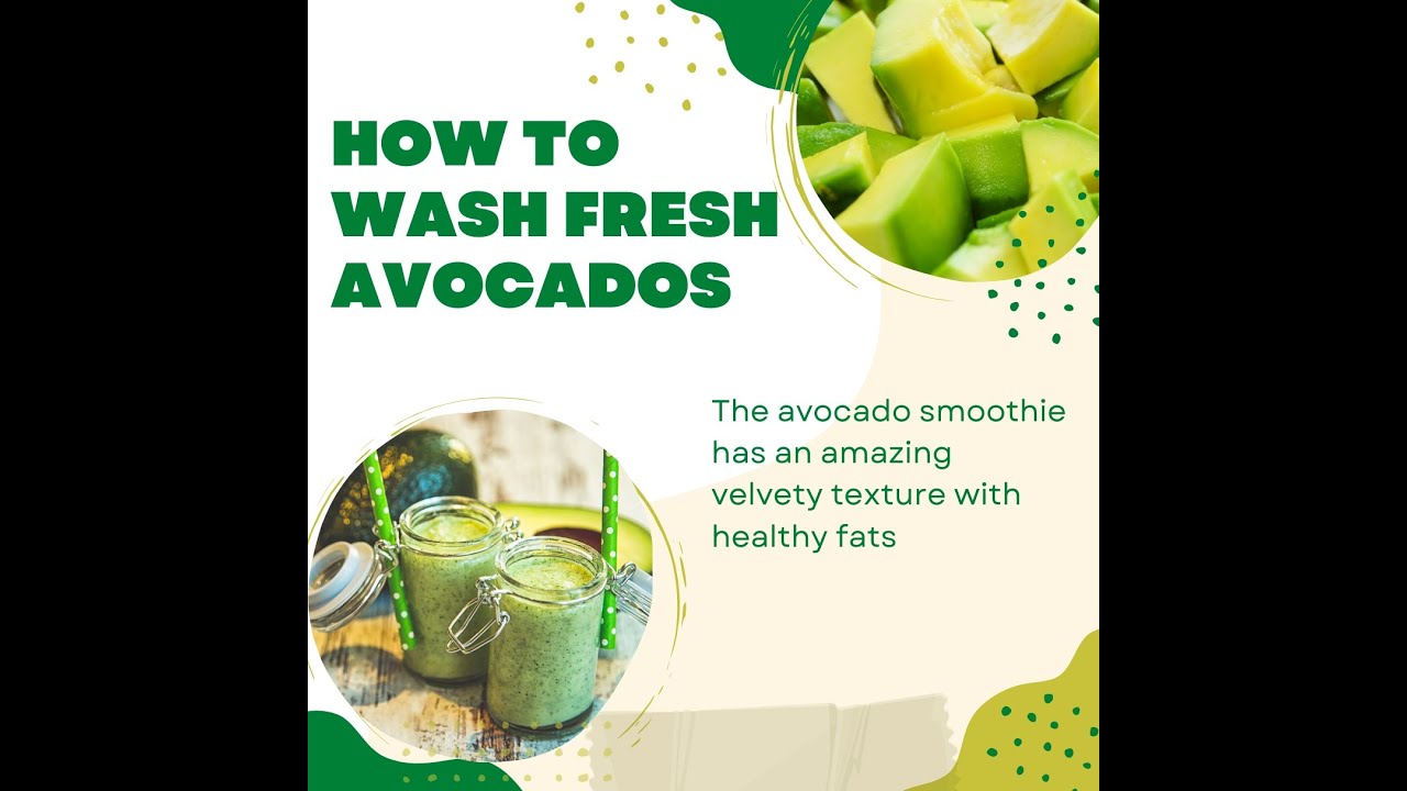 How to Wash Fresh Avocados! Perfect Guacamole Fresh Avocados. Fresh ...