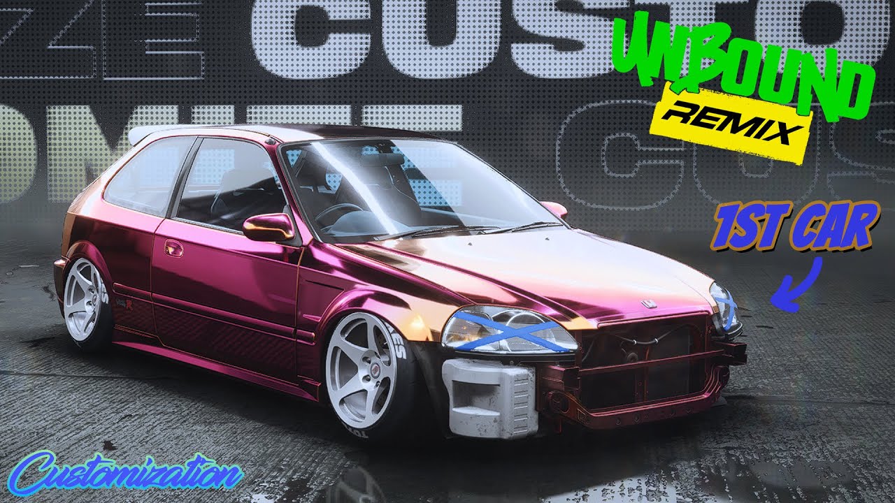 HONDA CIVIC TYPE-R (EK9) CUSTOMIZATION & GAMEPLAY | NFS UNBOUND REMIX ...