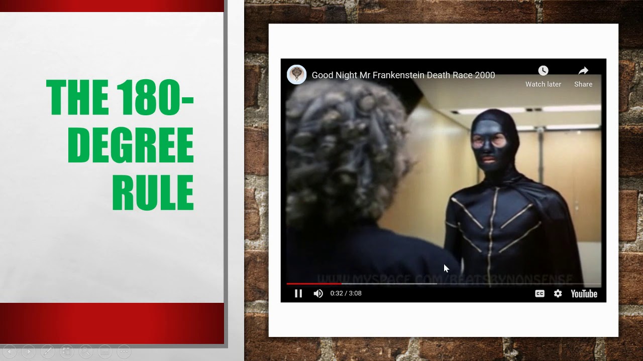Editing and 180 Degree Rule Lecture - YouTube