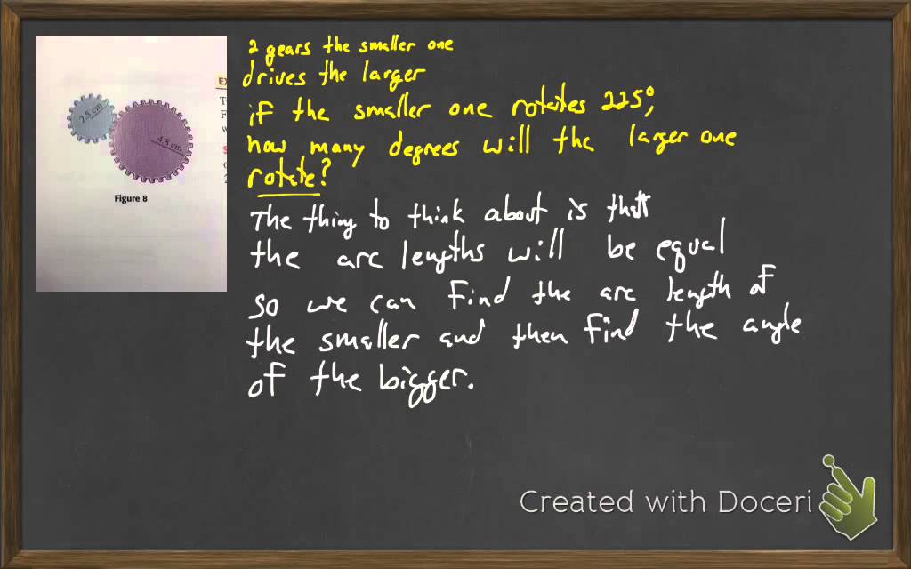 arc length with gears - YouTube