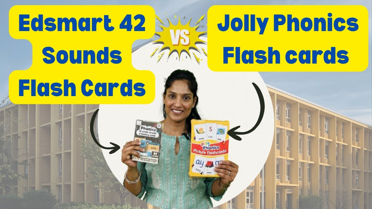 Jolly Phonics Flash Cards vs Edsmart 42 sound Flash cards | # ...