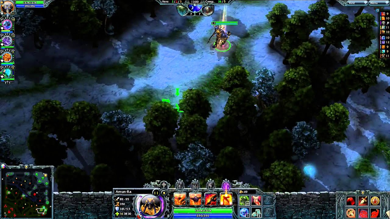 Heroes of Newerth - Amun-Ra Gameplay - YouTube