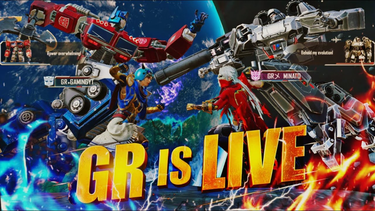 ⚙️ TRANSFORMER RUSH STARTS NOW! | BGMI LIVE | GR ON FIRE - YouTube