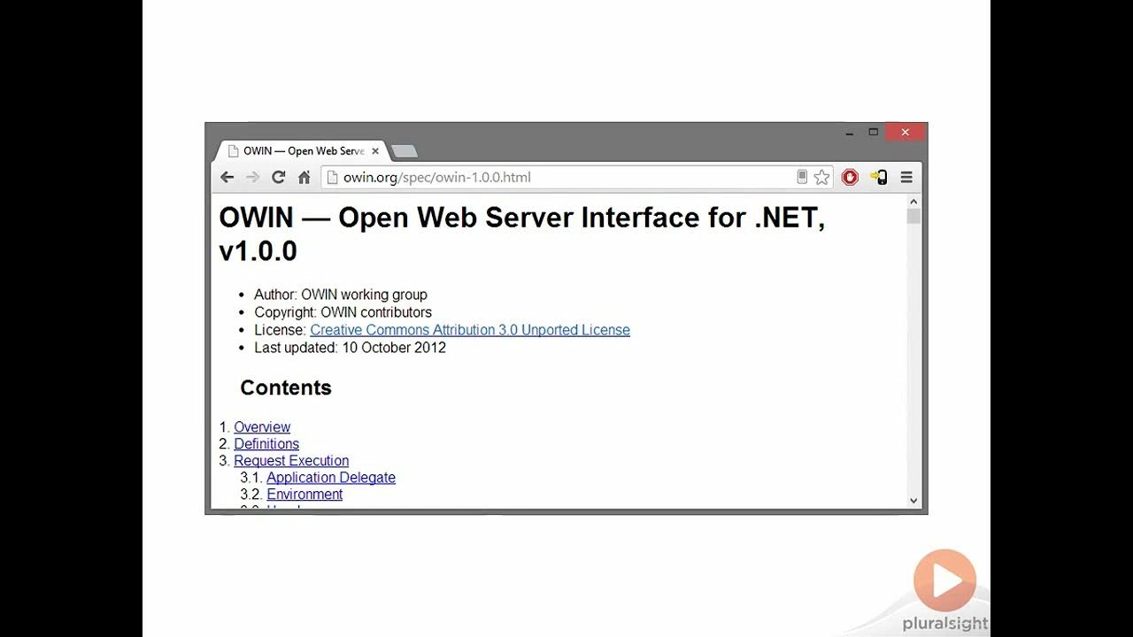 ASP.NET Basics 2 - 2.03 OWIN - YouTube
