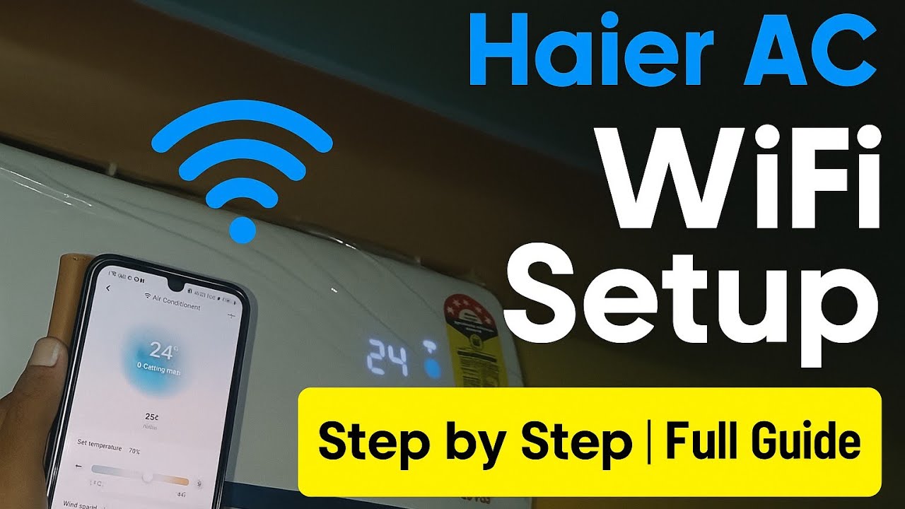Haier Ac How To Wifi Setup.Step By Step Very easy - YouTube