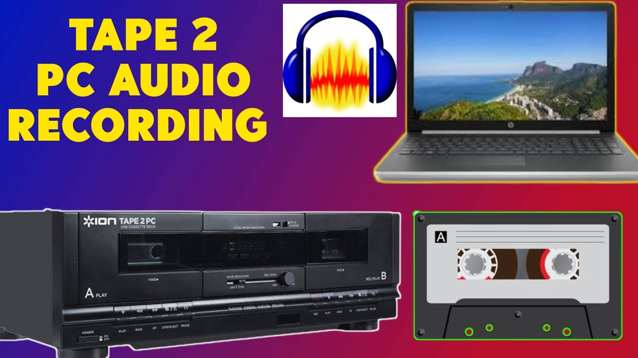 طريقه تشغيل كاسيت من جهاز تسجيل على كمبيوتر How to use tape 2 PC - YouTube