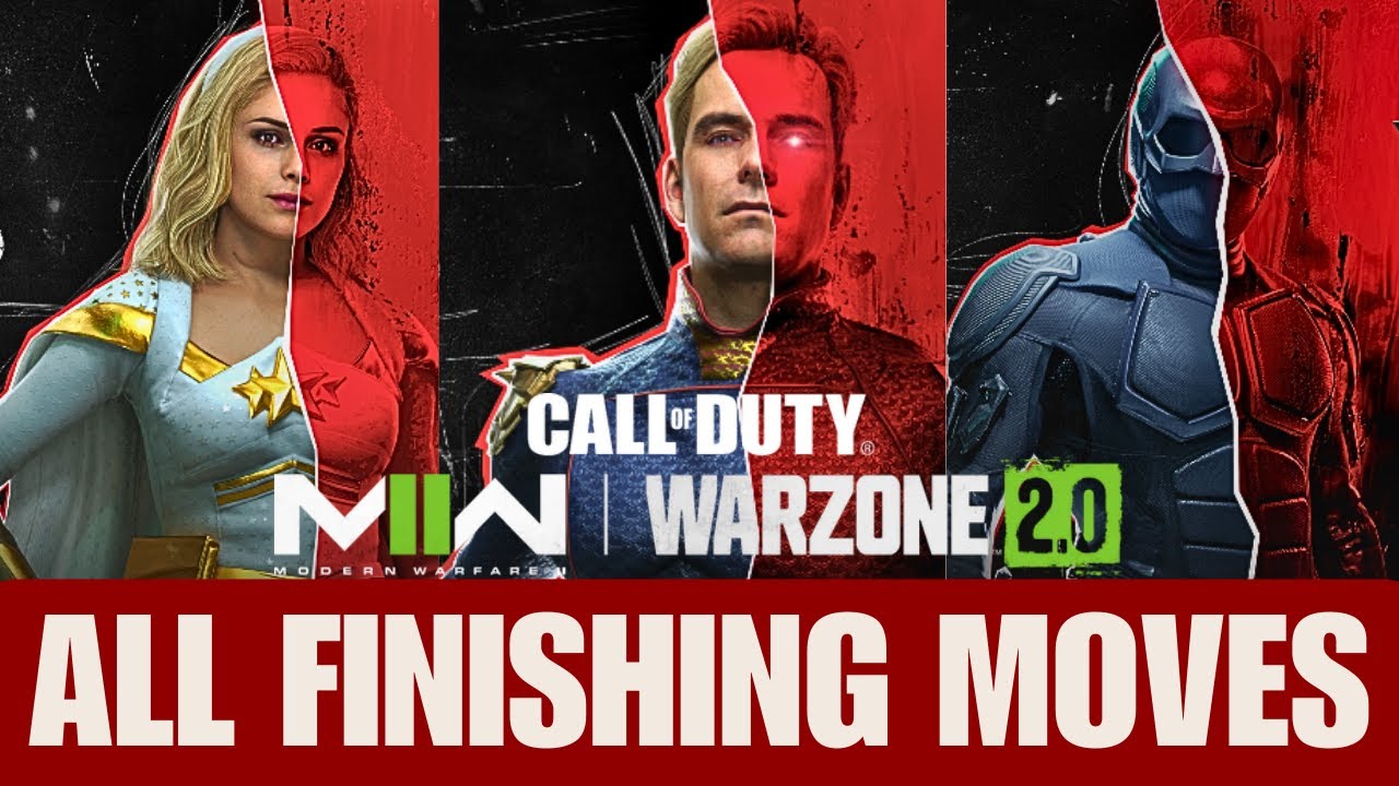 ALL THE BOYS FINISHING MOVES in WARZONE & MW2 (Starlight, Homelander ...