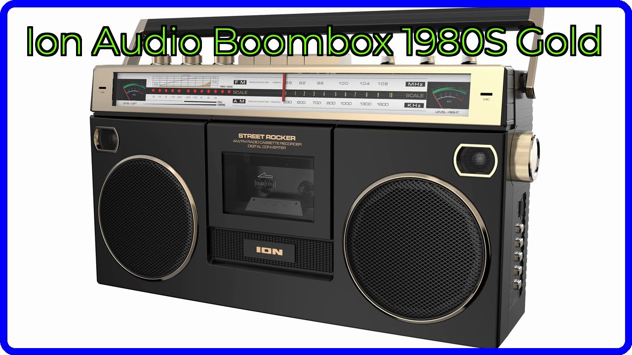 REVIEW (2025): Ion Audio Boombox 1980S Gold. ESSENTIAL details. - YouTube