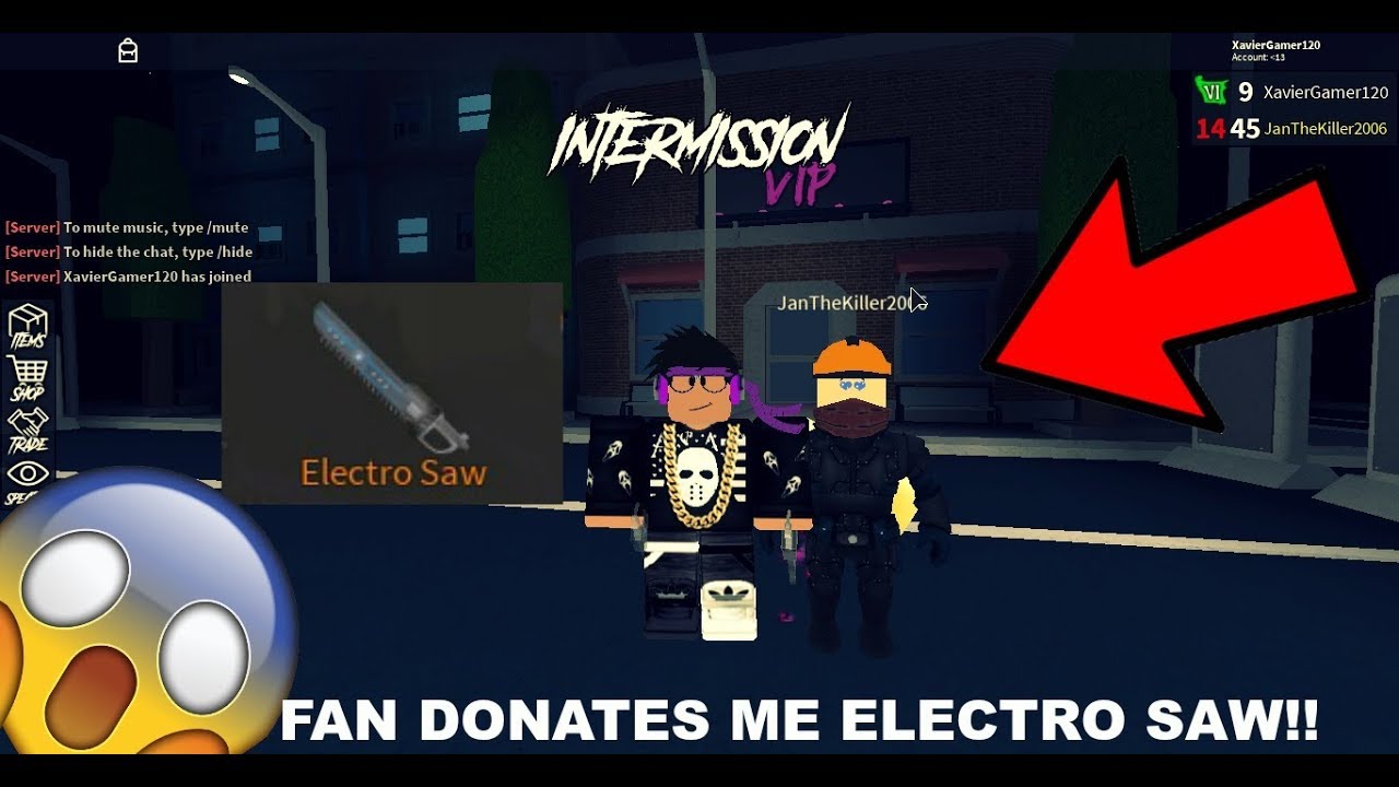 FAN DONATES ME ELECTRO SAW!!! (ROBLOX ASSASSIN!!!) I LOVE MY FANS ...