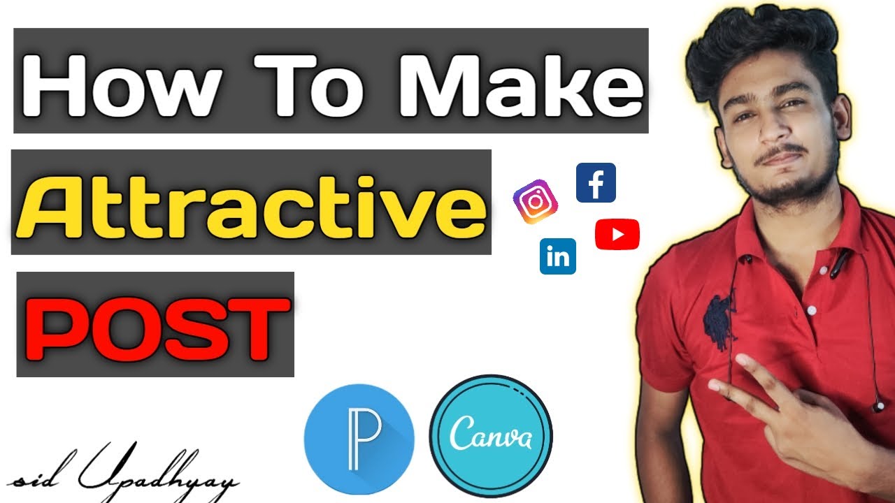 How to make attractive Post 🏌️‍♂️ - YouTube