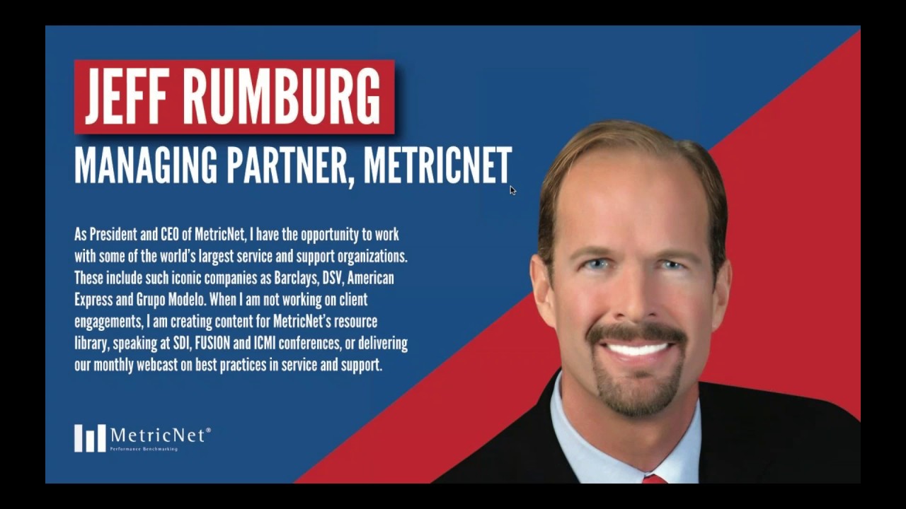 Webinar: Creating Affordable Benchmarks For Service Desks with Jeff ...