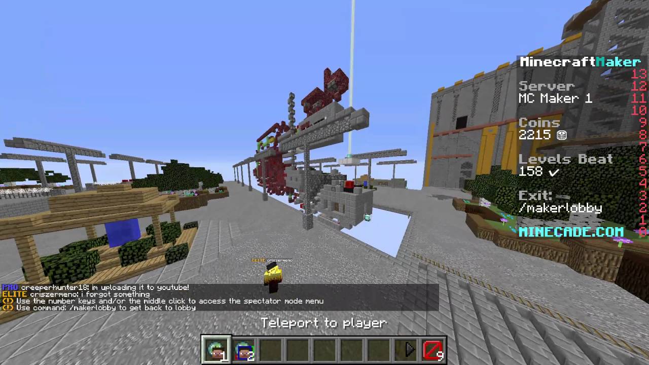 SEEING THINKNOODLES! (in lobby 1 on super minecraft maker) - YouTube