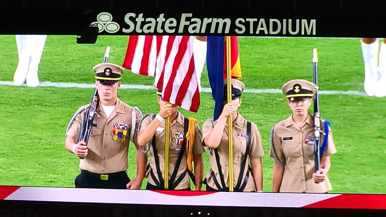 Greenway high school jrotc color guard | Connor Simpson singing the ...