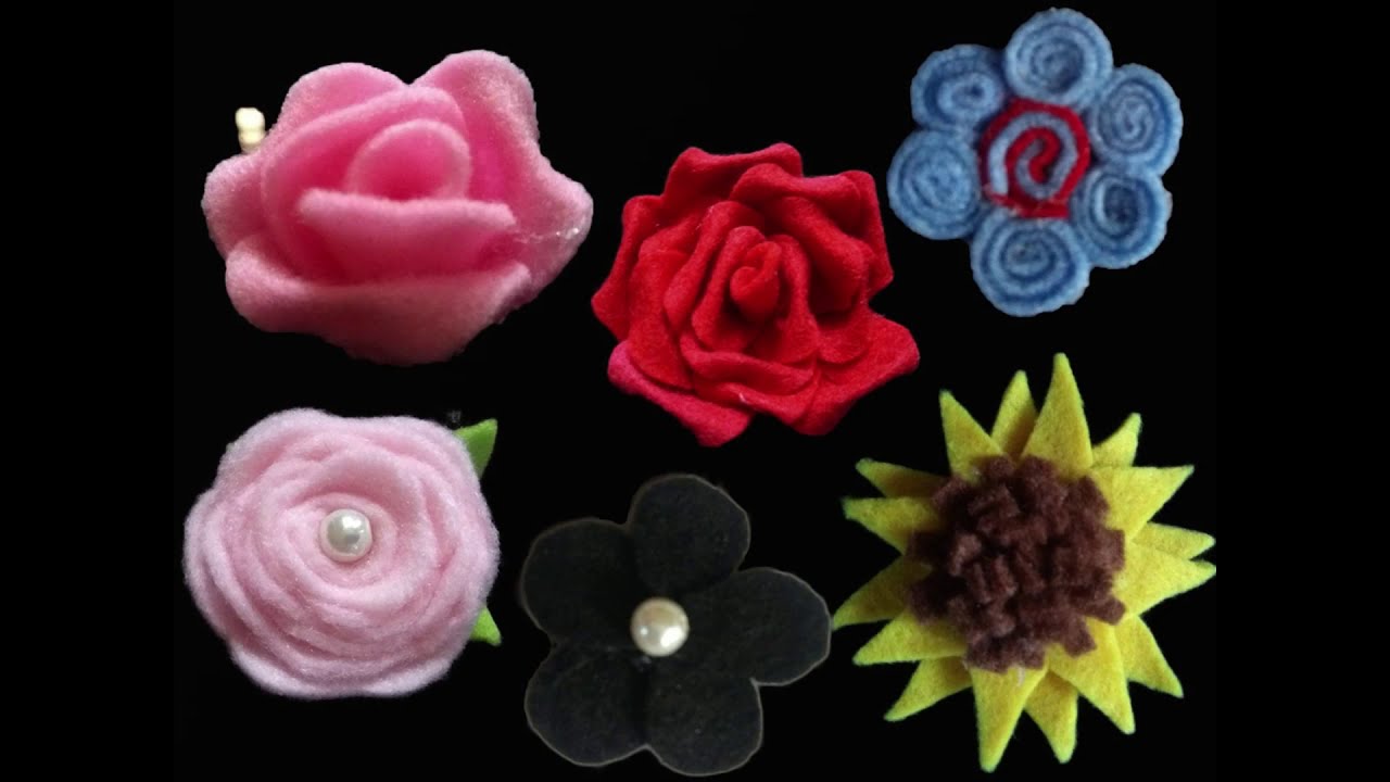 DIY || Membuat Bunga dari kain FLanel || How to make flower from ...