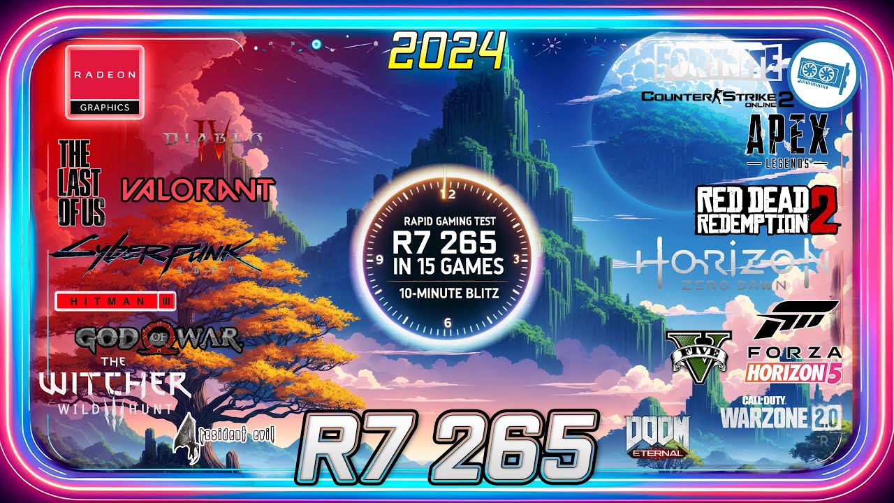 ⭕AMD Radeon R7 265 in 15 Games | in 2024 - YouTube
