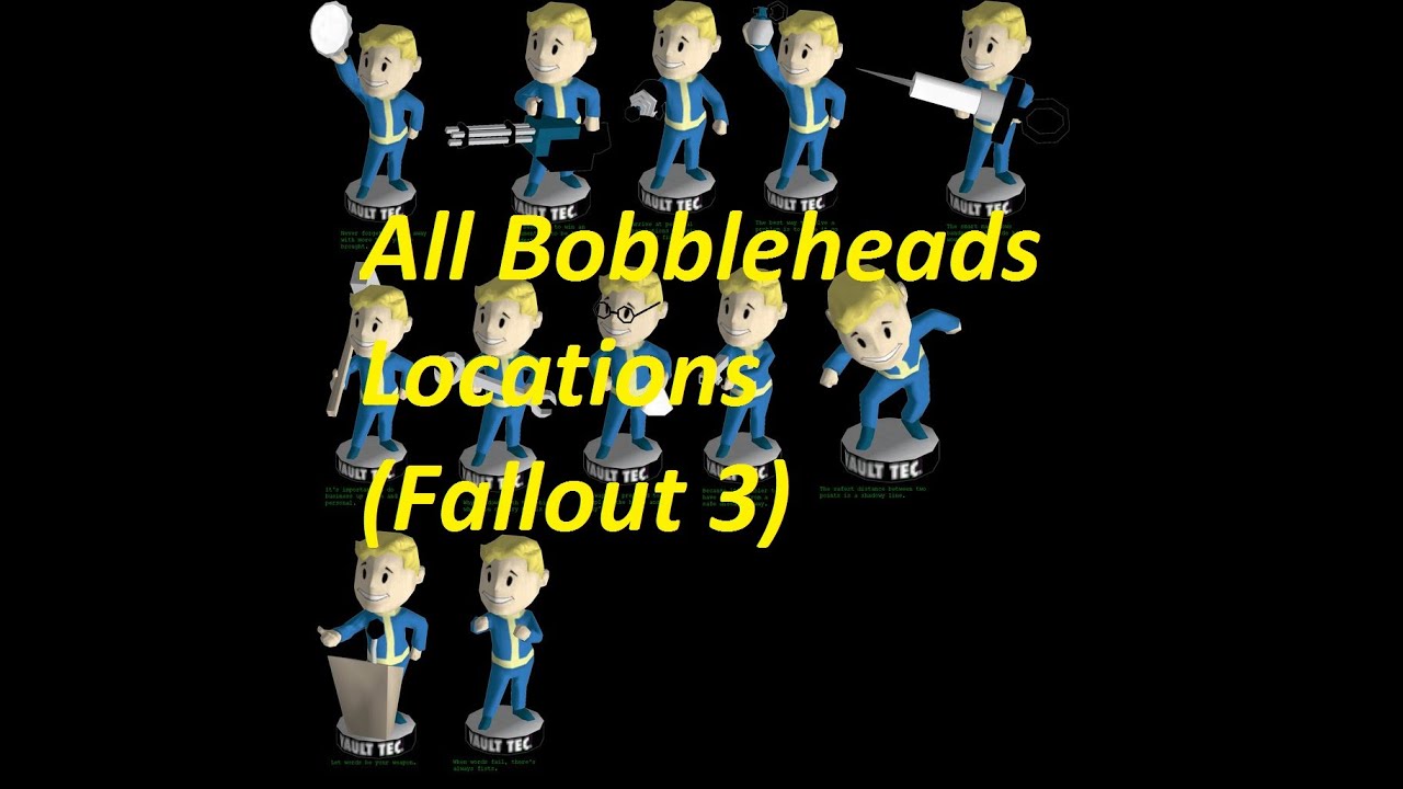 All Bobblehead Locations (Fallout 3) - YouTube
