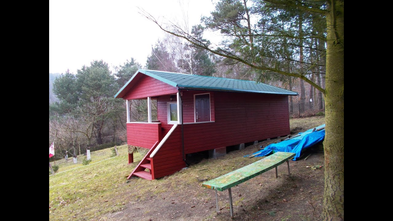Wooden hut on concrete block foundations - YouTube