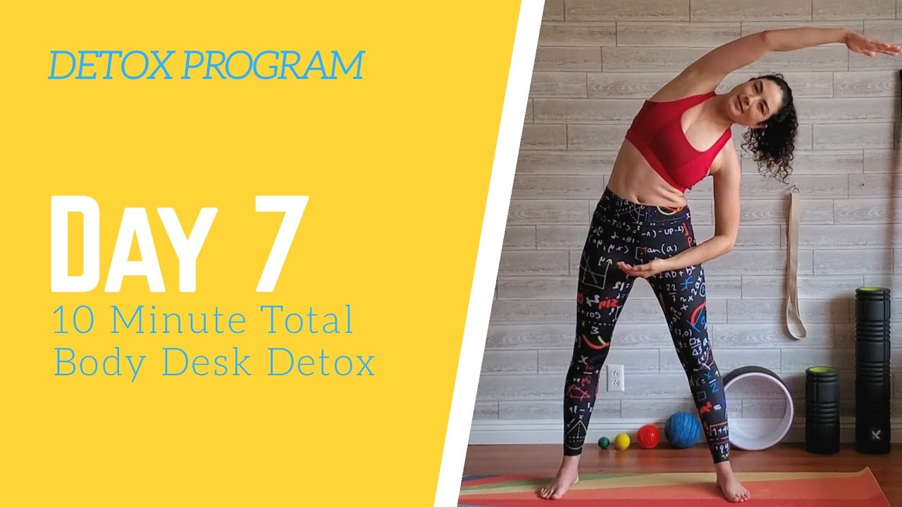 DETOX Program Day 7 // DESK DETOX // 10 Minute Full Body Standing ...