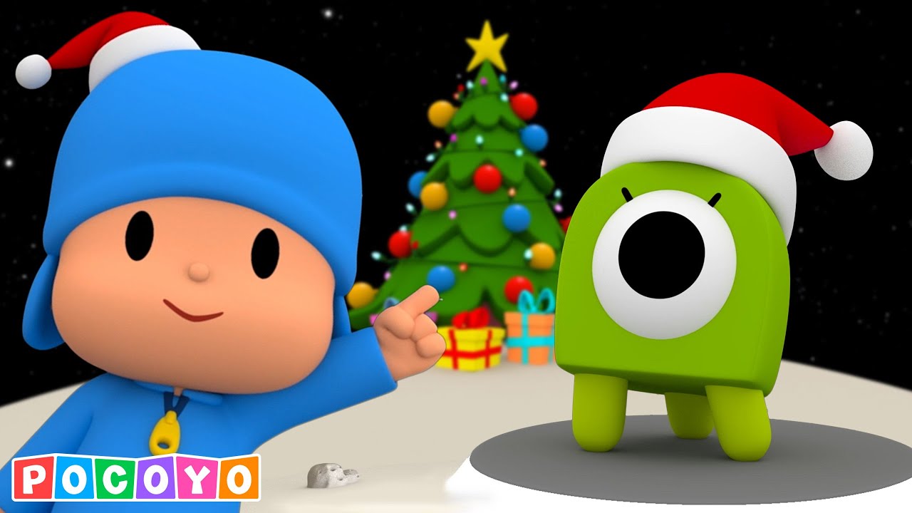 🎄 ¡La Navidad de Pocoyó con el Pequeño Alien! ¡Vamos a decorar un árbol ...