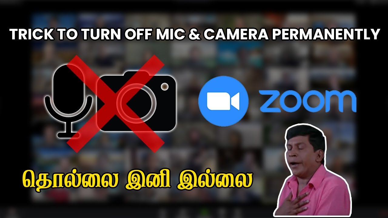 How to Turn off Mic and Camera Permenently in Zoom | Mobile & PC ...