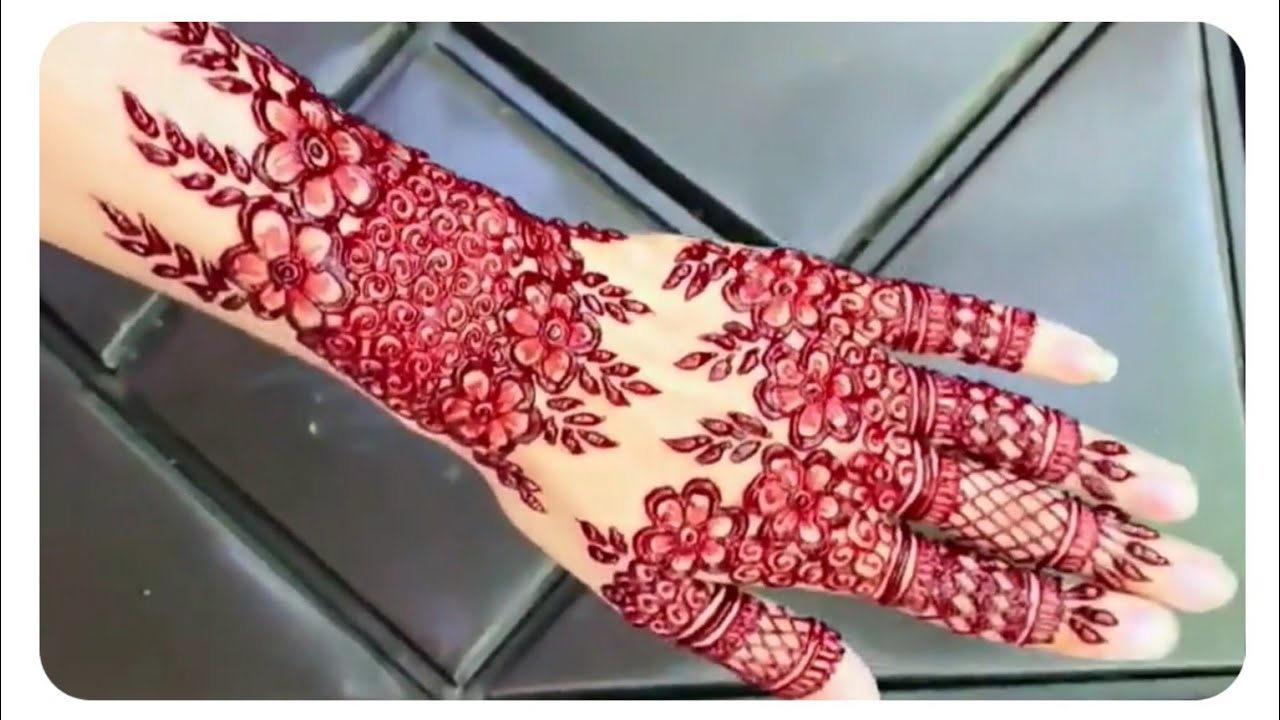 simple mehndi design |easy mehdi design🤗#back hand# ...