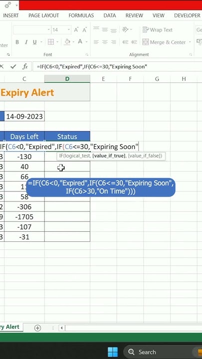 how to Create Expired date in excel? #myexceltutor #excel #roblox - YouTube
