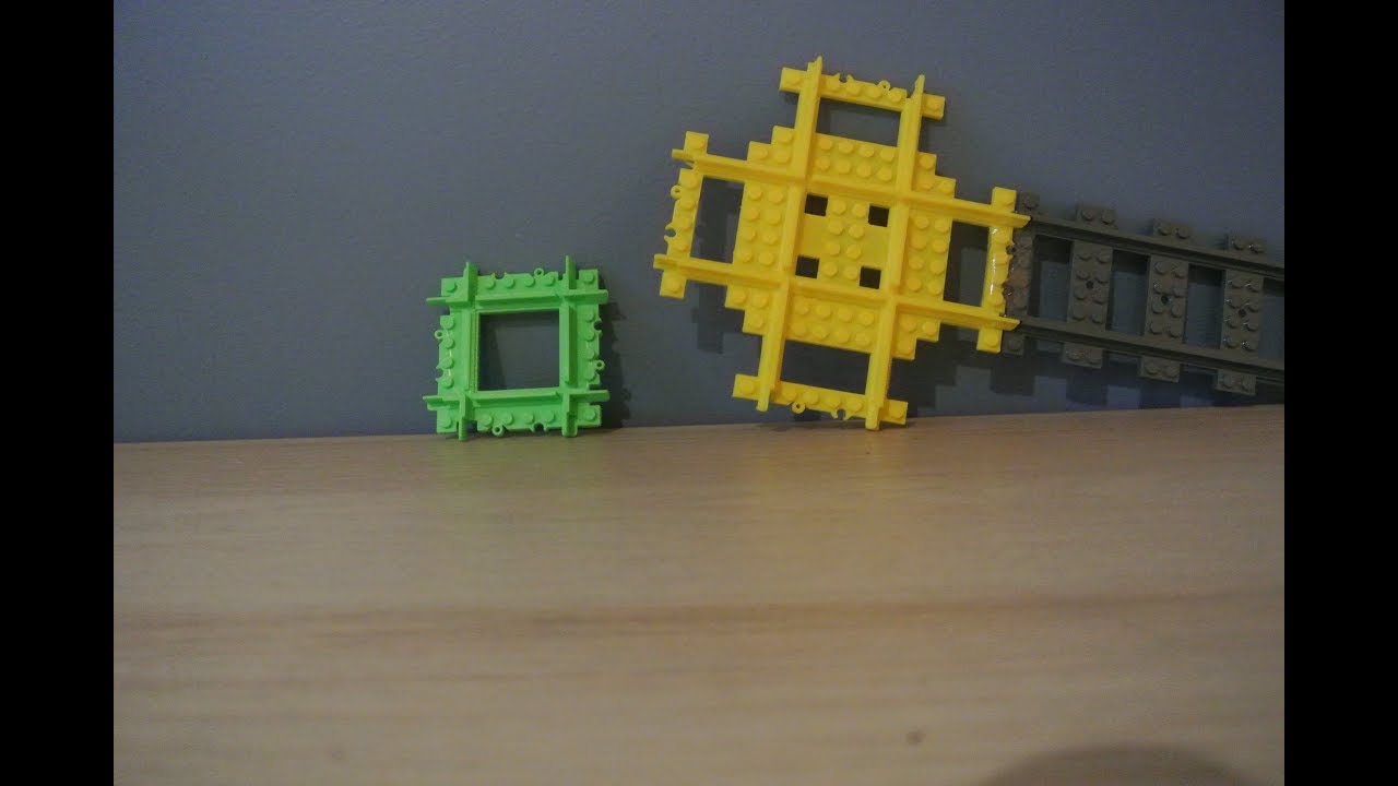 3d printed lego train track cross review - YouTube