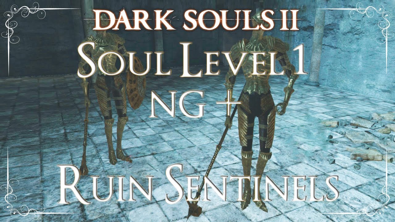 Dark Souls 2 - BOSS: Ruin Sentinels (Soul Level 1/New Game +) - YouTube