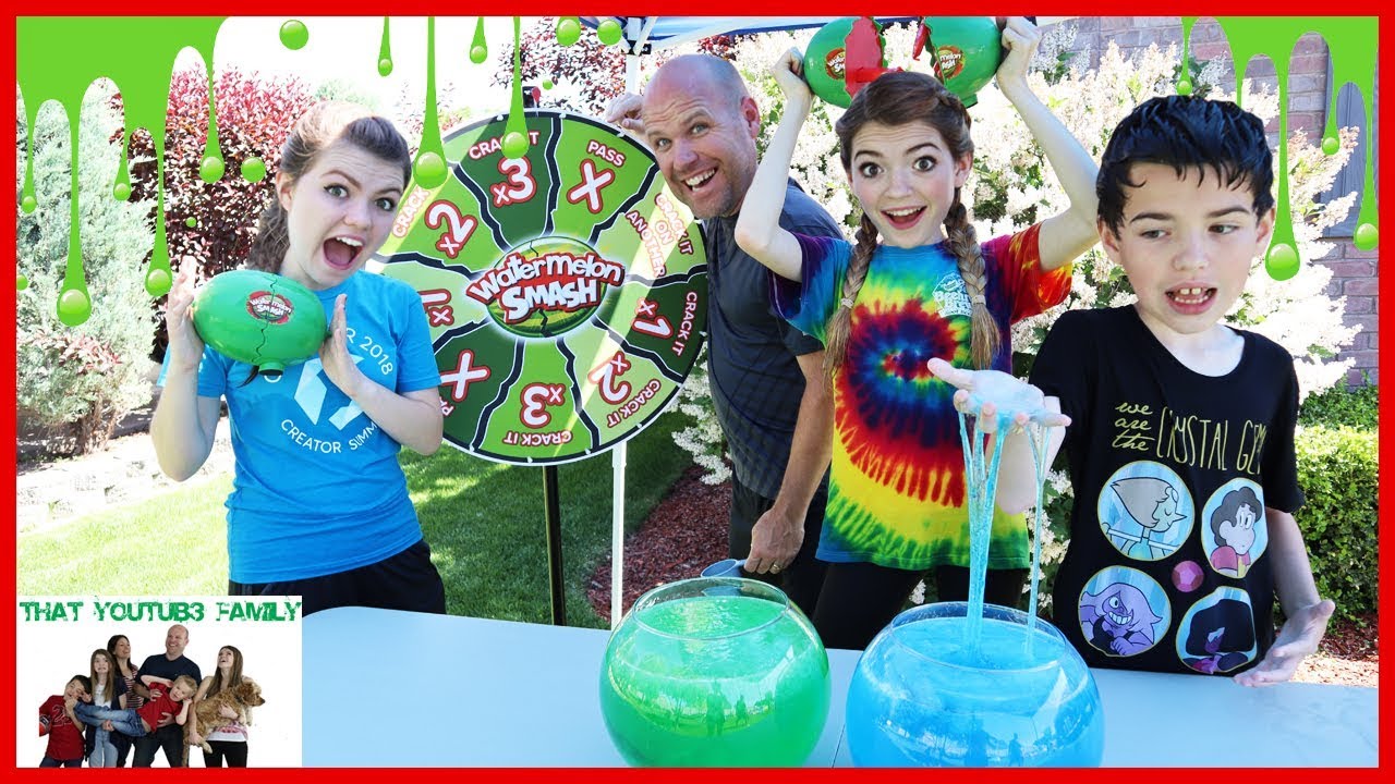 Watermelon Smash With SLIME! / That YouTub3 Family - YouTube