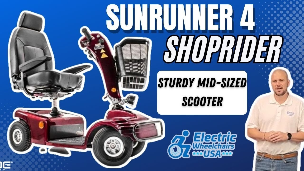 Shoprider Sunrunner 4 Mobility Scooter - 888B-4 [2024] - YouTube