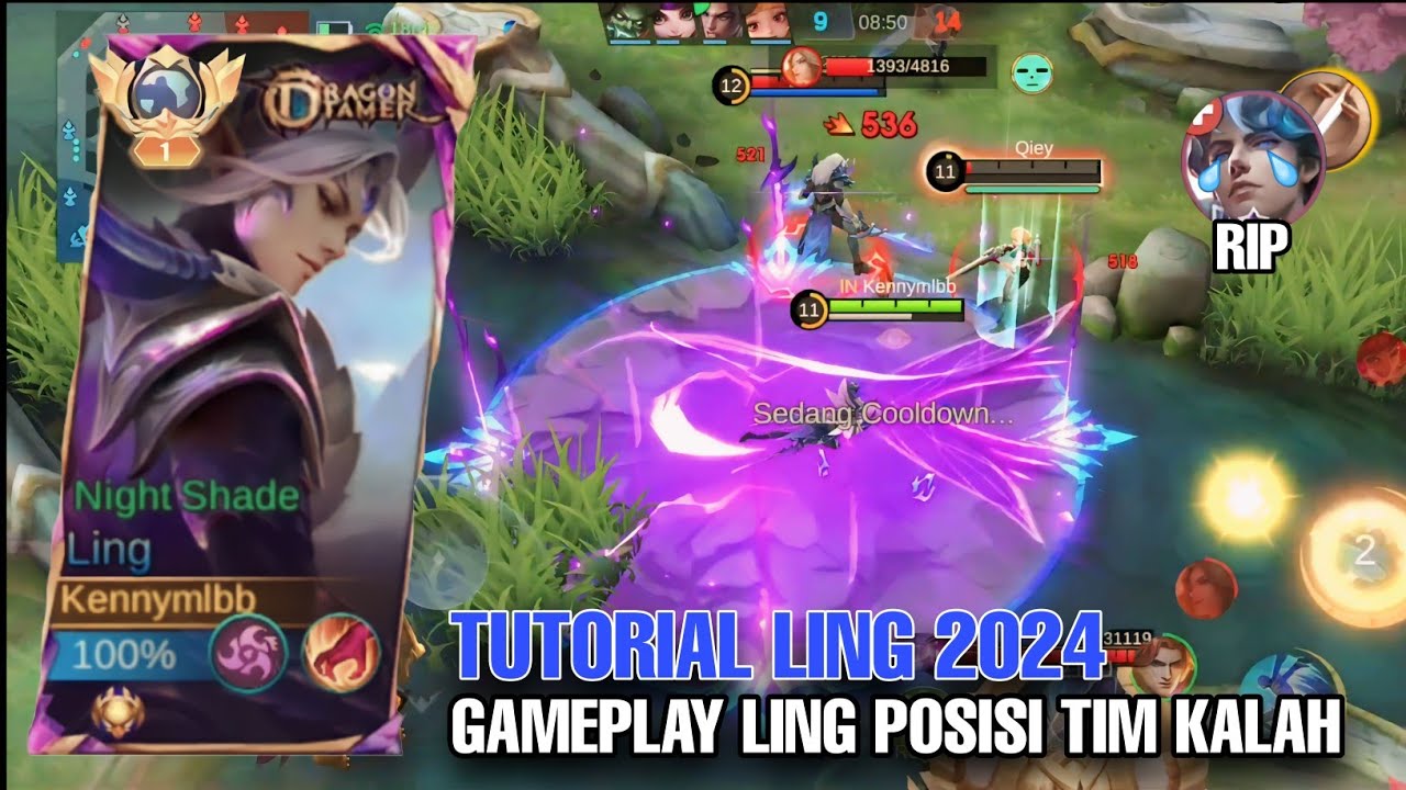 TUTORIAL LING 2024!!! GAMEPLAY LING POSISI TIM KALAH!!! - Mobile legends - YouTube