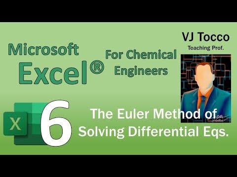 Excel for Chemical Engineers Episode 6: The Euler Method - YouTube