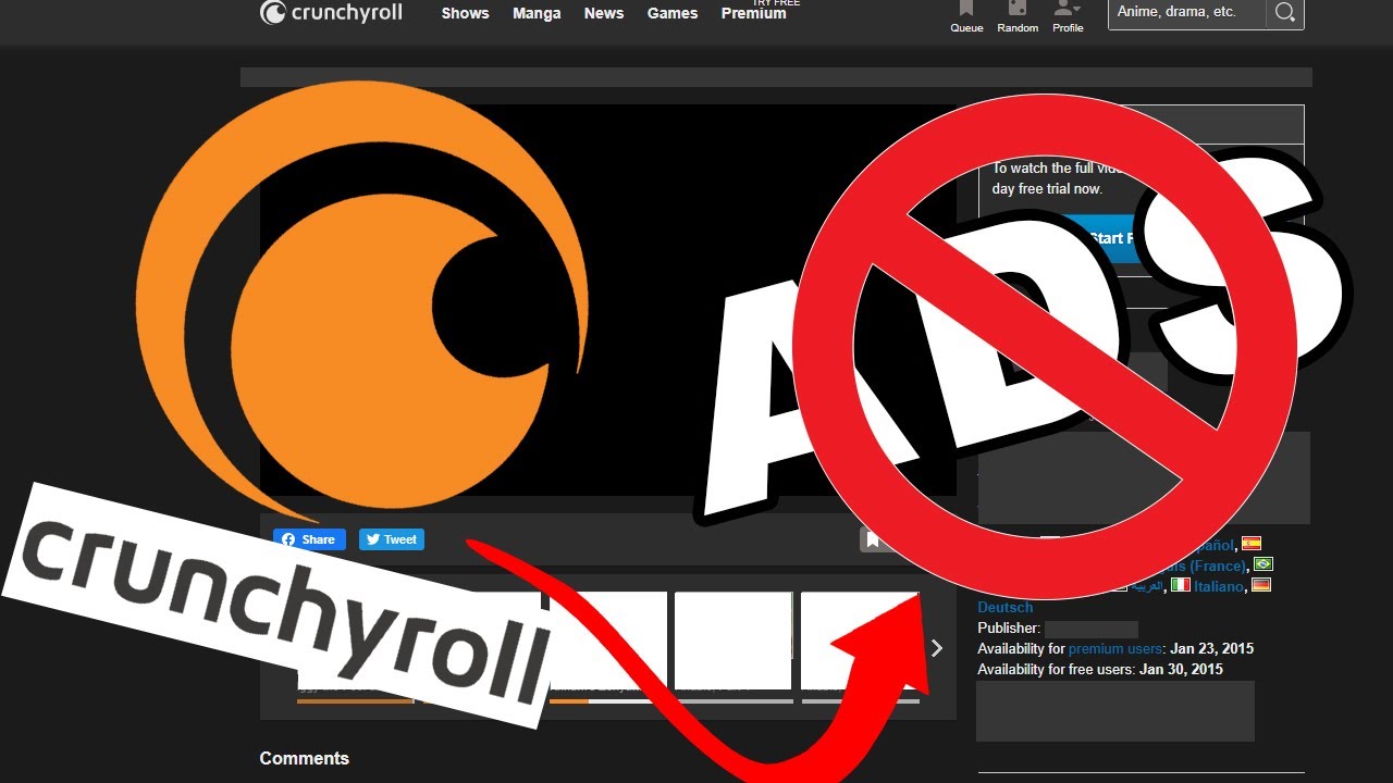 How to skip CRUNCHYROLL ADS!! - YouTube
