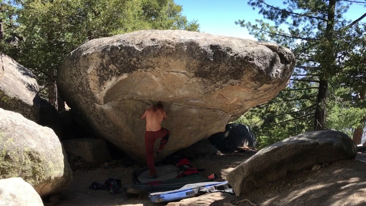 Center visor V6 black Mountain Idyllwild bouldering - YouTube