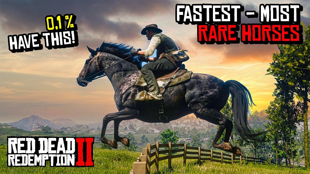 Top 5 Best, Fastest & MOST Rare Horses - RDR 2 - YouTube