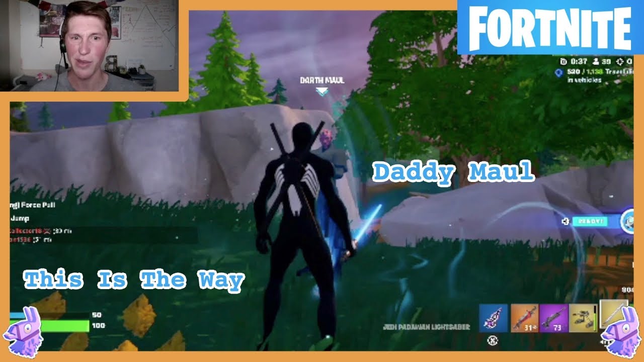 i can use the force as spiderman!! - fortnite starwars event - YouTube