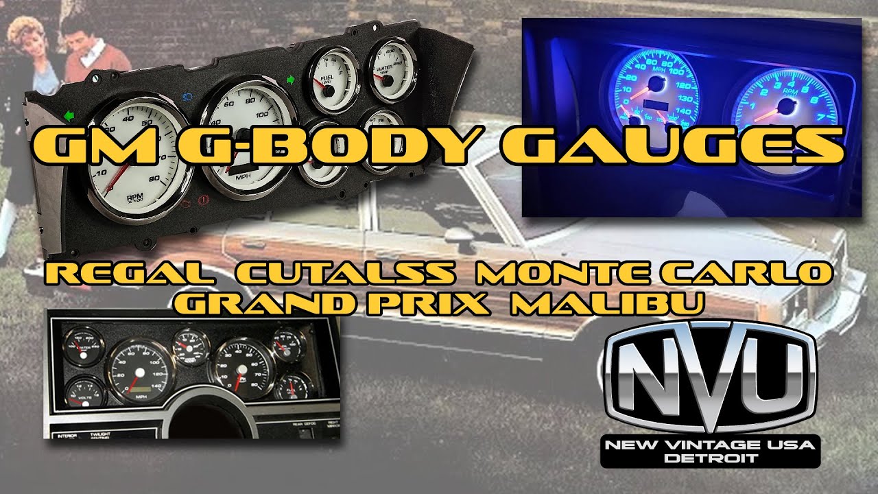 GM G BODY GAUGES FROM NEW VINTAGE USA - YouTube