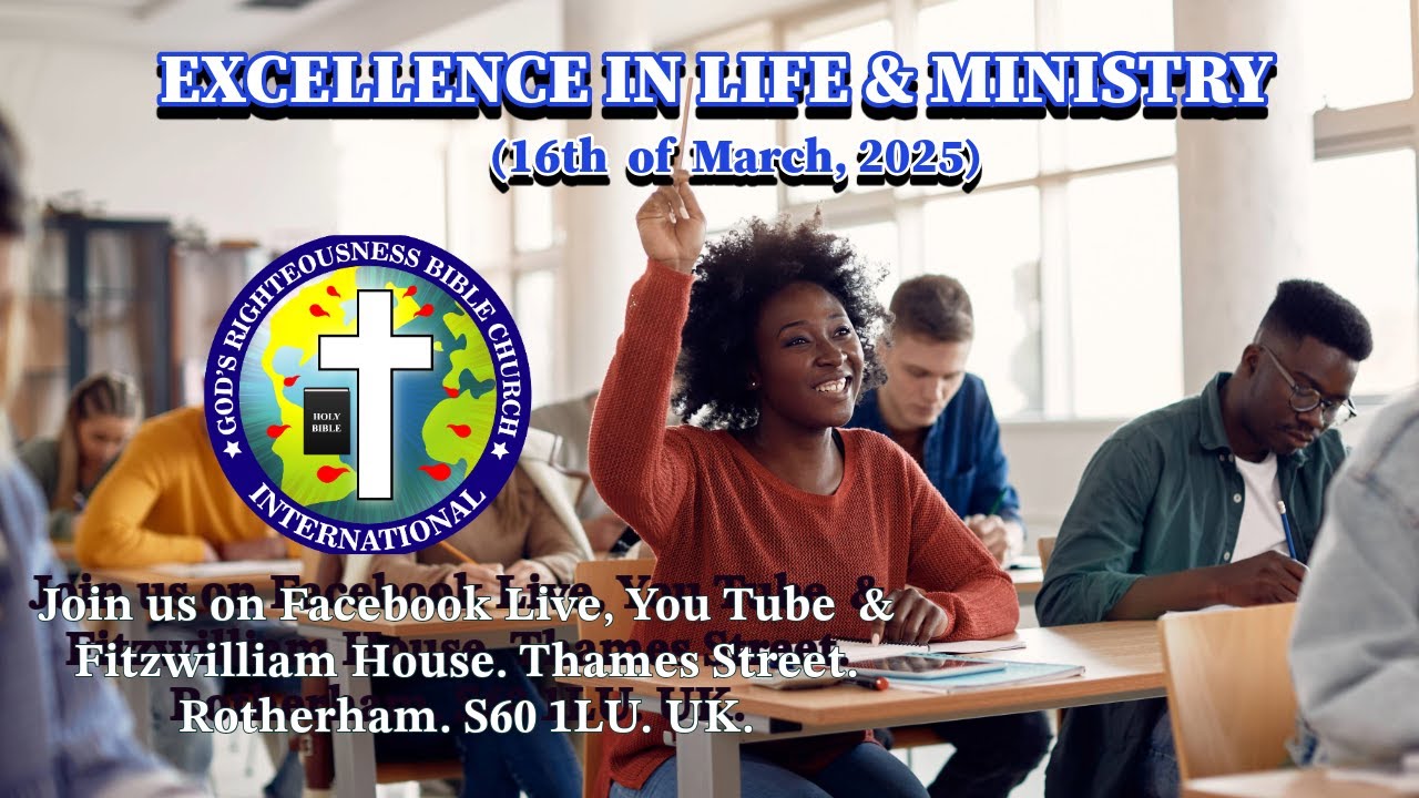 Excellence in Life & Ministry 16-03-2025 - YouTube