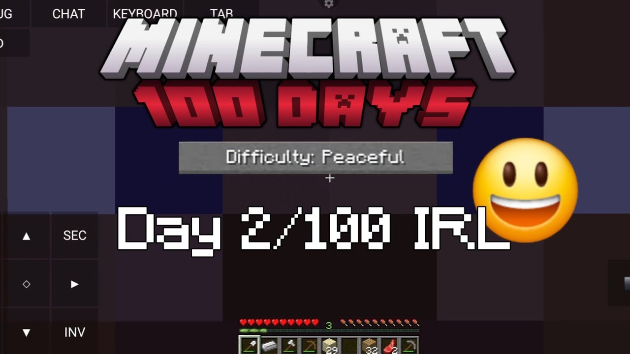 Minecraft peaceful 100 days IRL|Mojo/Java 1.8.9 - YouTube
