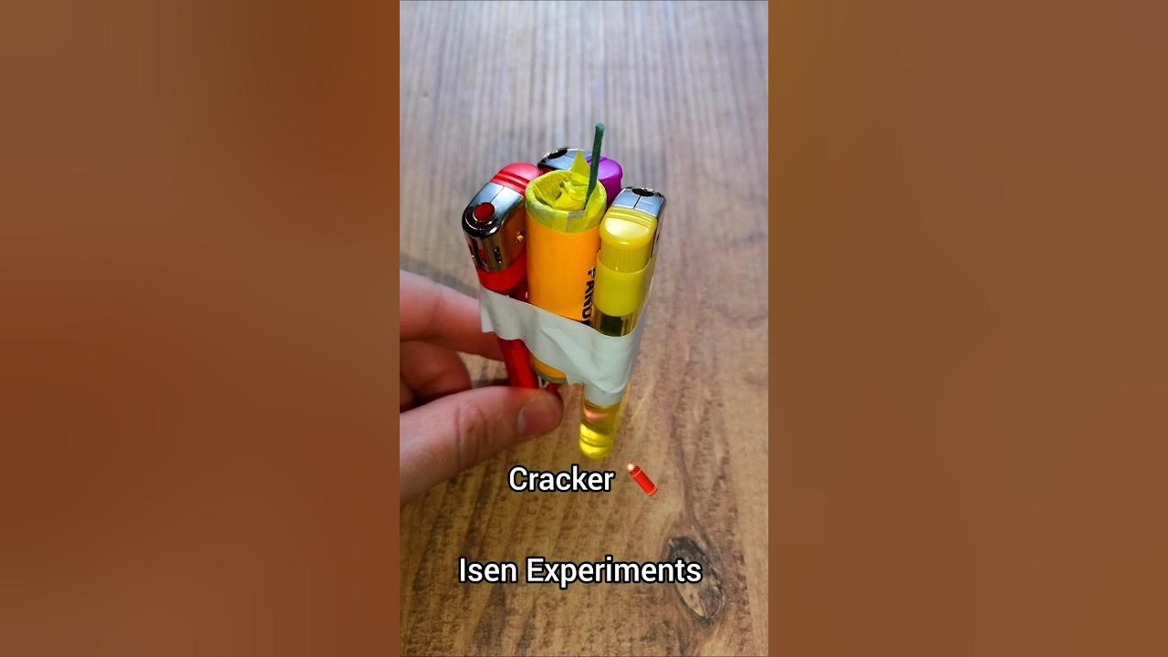 Amazing Cracker Lighter Trick #experiment #firecrackers #fireworks #crackers #lifehack - YouTube