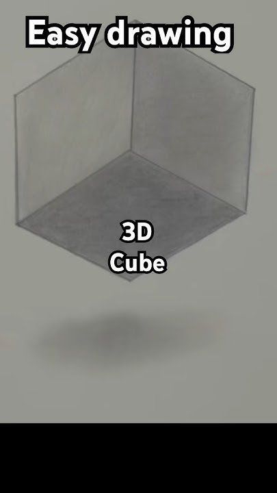 Easy drawing 3D cube#drawing #easylearning #viralvideo #art - YouTube