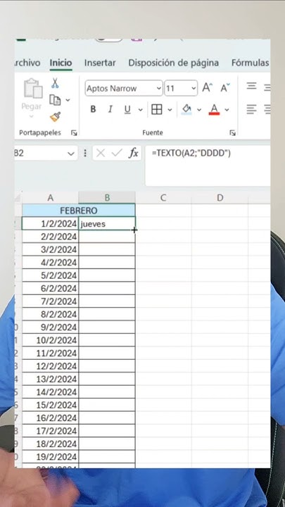 escribir fechas con días en excel #smartphone #app #excel #exceltips #windows #word #tips # ...