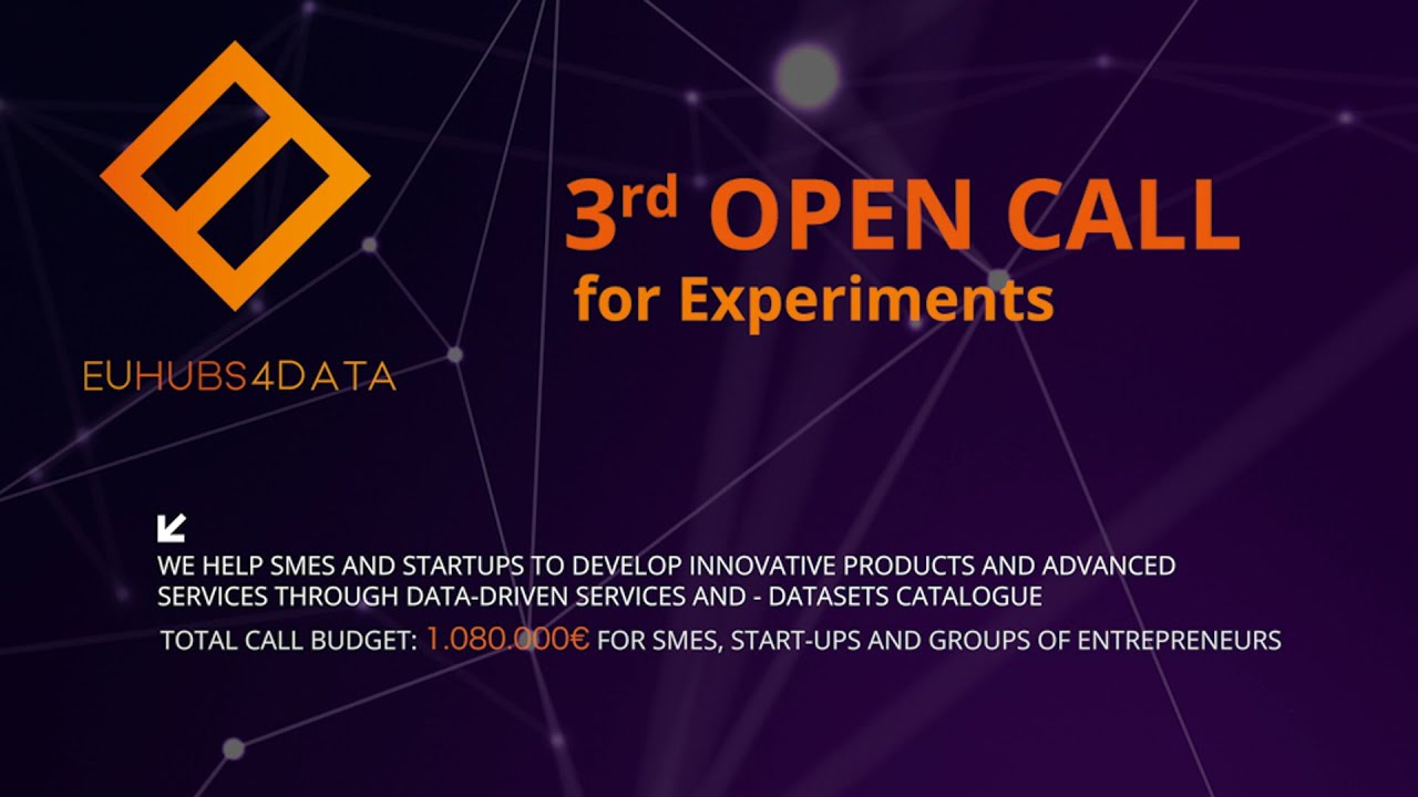 EUHubs4Data 3rd Open Call for Experiments - YouTube