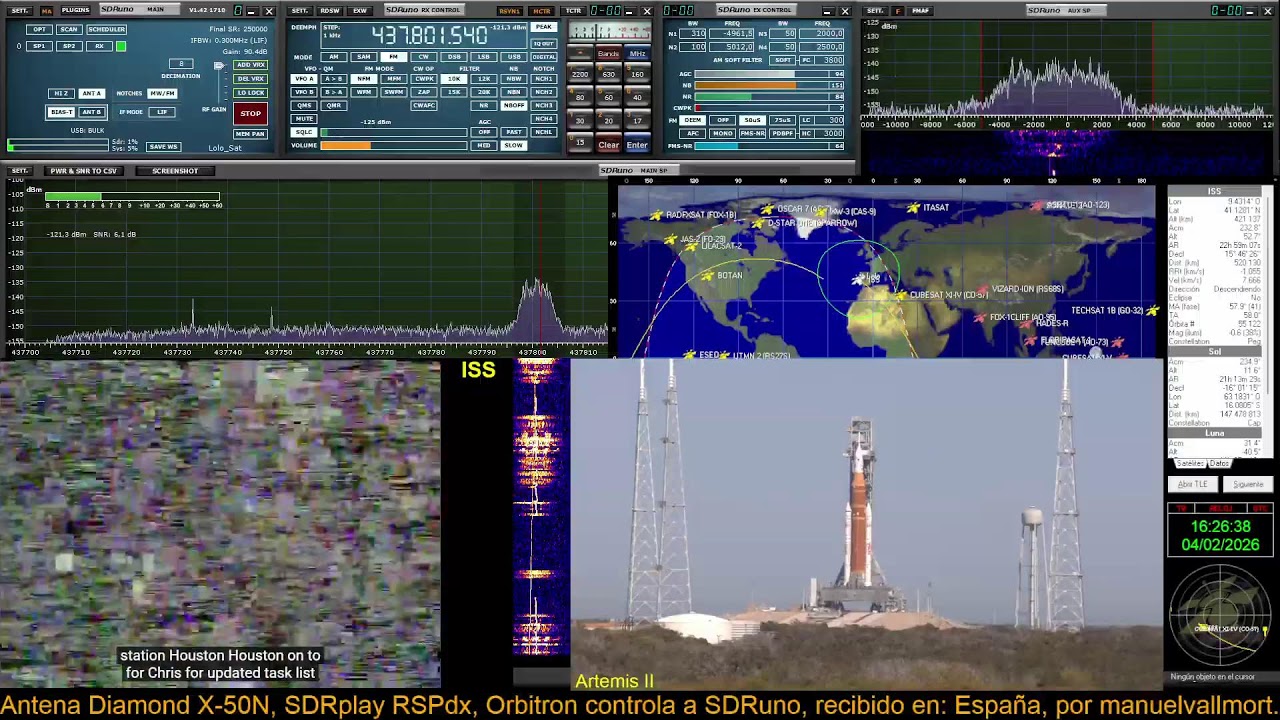 ARISS ISS QSO radioaficionados, 437.800 MHz, Directo, recibira en ...