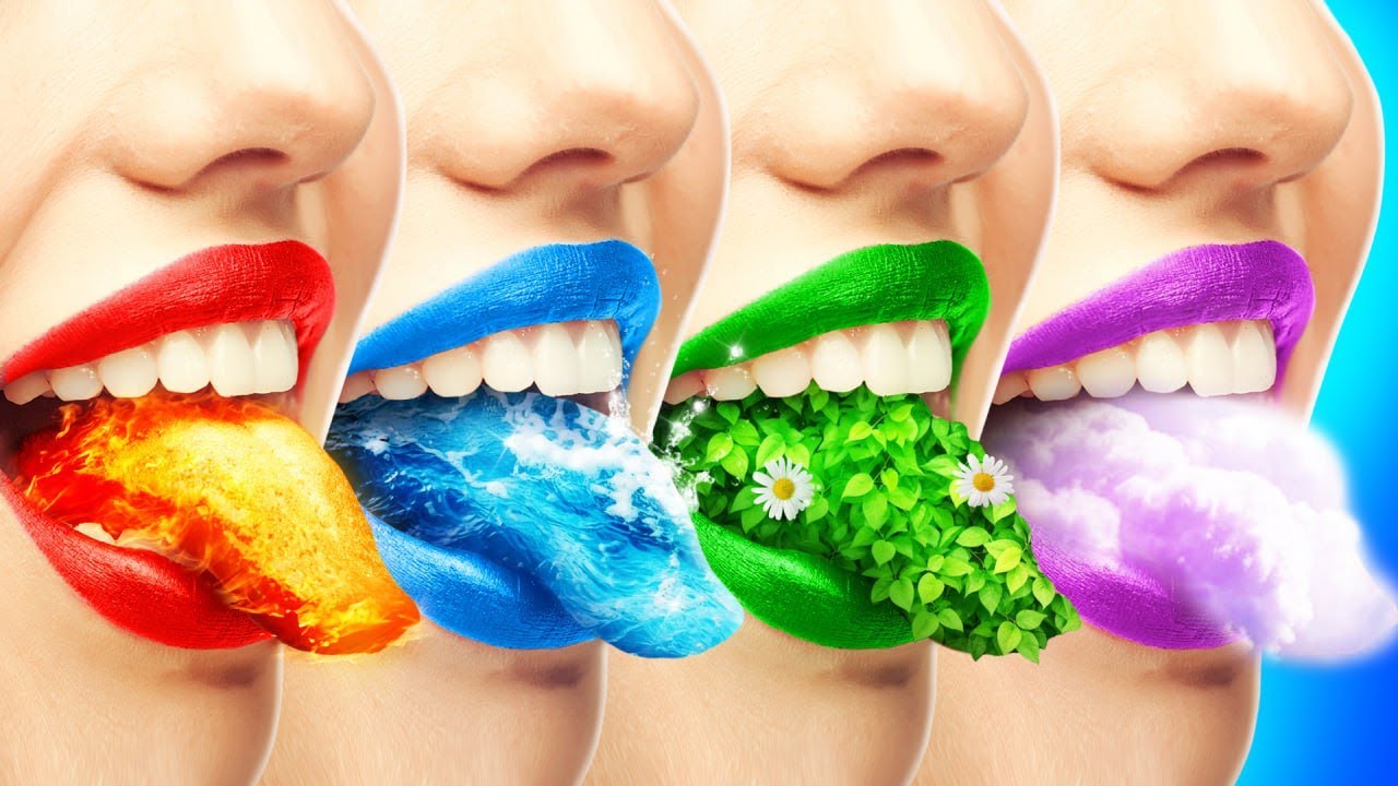 Water VS Air VS Fire VS Earth || Four Elements VS Nerd at School - YouTube