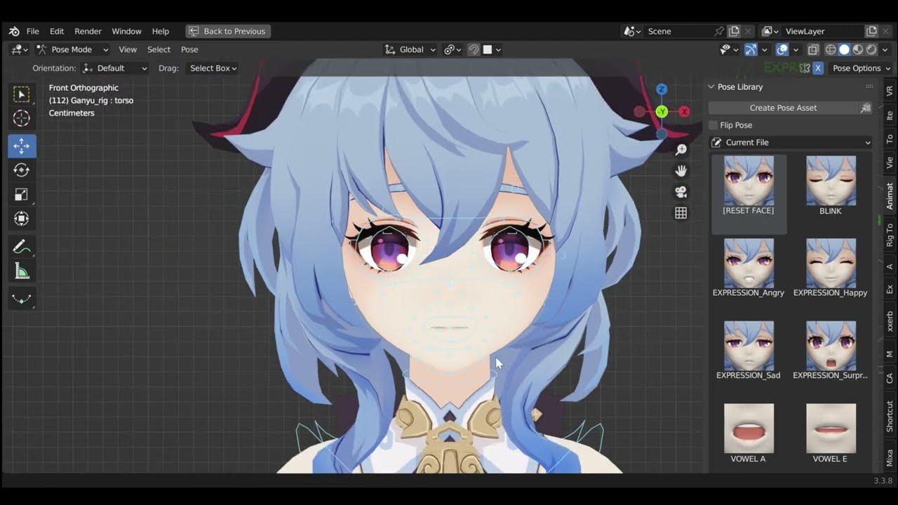 BLENDER Character Ganyu [Rigify] - YouTube