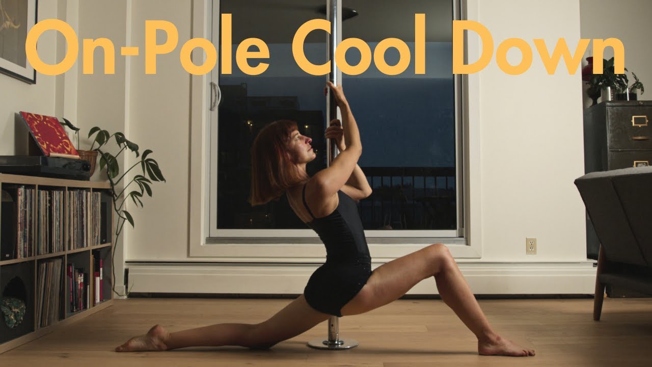 ON-POLE, FOLLOW-ALONG COOL DOWN: pole dance stretch & relax - YouTube